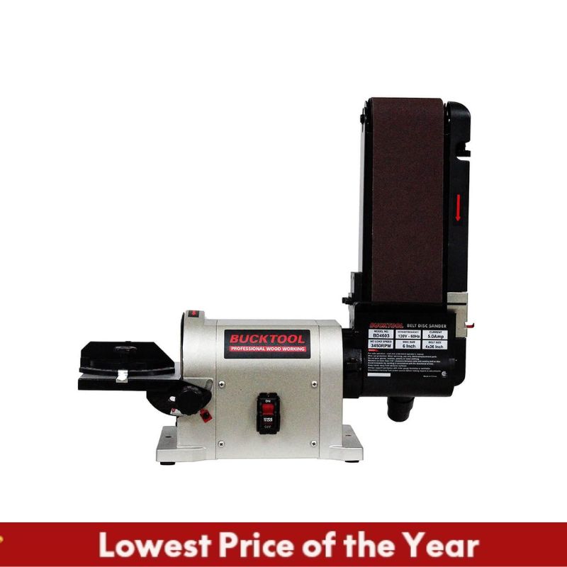 BUCKTOOL Belt Disc Sander & Bench Grinder | Metal & Woodworking Tools ...