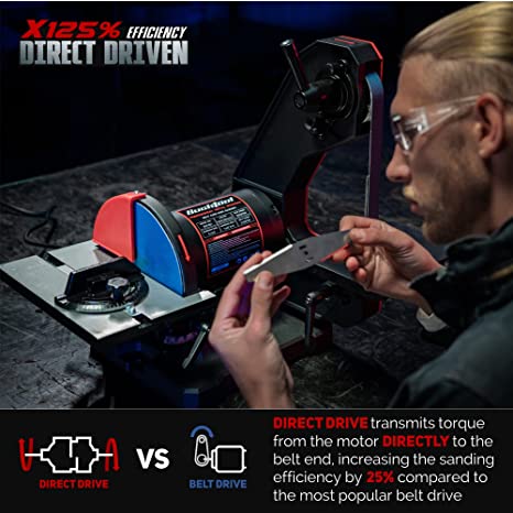 Bucktool Belt Disc Sander Combo Dual Speed 1" x 42" - BD1801DS